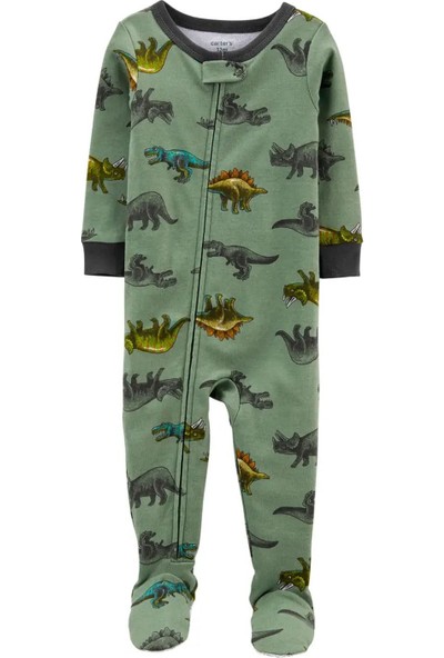 Carter's Dinosaur Erkek Çocuk Pijama Tulumu 2L727510 Carter's Dinosaur Erkek Çocuk Pijama Tulumu 2L727510
