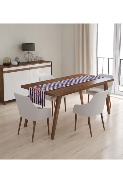 Belnido Home Premium Flamingo Desenli Runner RNA00031