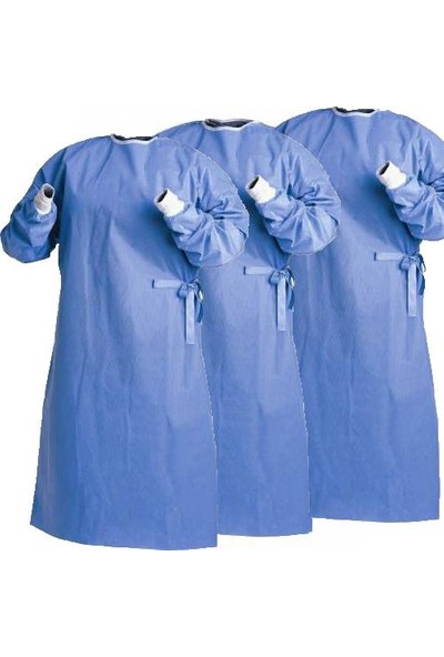 By Cleaner Tek Kullanımlık Cerrahi Önlük 3 Adet Smms Lamineli Büyük Beden By Cleaner