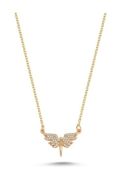 Altın Pati Zirkon Taşlı Mikail Meleği Kolye Altın Pati Zirkon Taşlı Mikail Meleği Kolye