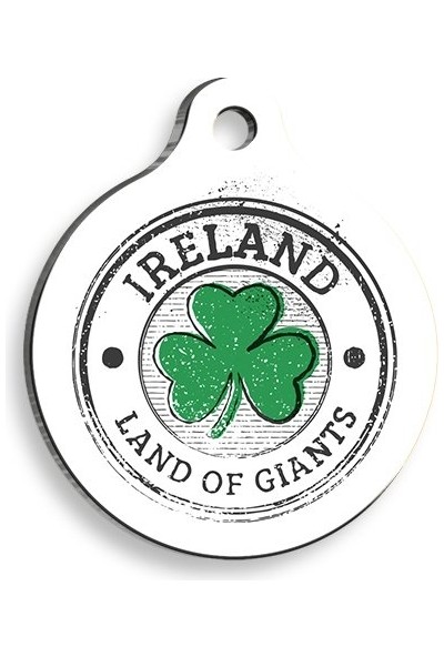 Altın Pati Irlanda Figür Yuvarlak Kedi ve Köpek Künyesi Altın Pati Irlanda Figür Yuvarlak Kedi ve Köpek Künyesi