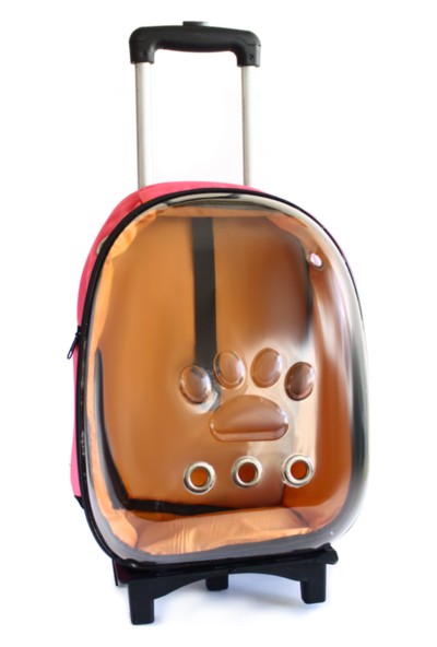 Limopa Astronot Kedi Köpek Taşıma Çantası Pembe