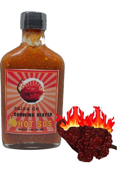Hot Sos 200 ml Fermente Carolina Reaper Biberi Sosu Bire Bir Orginal Ürün 168.7000 Scovile Hot Sos 200 ml Fermente Carolina Reaper Biberi Sosu Bire Bir Orginal Ürün 168.7000 Scovile