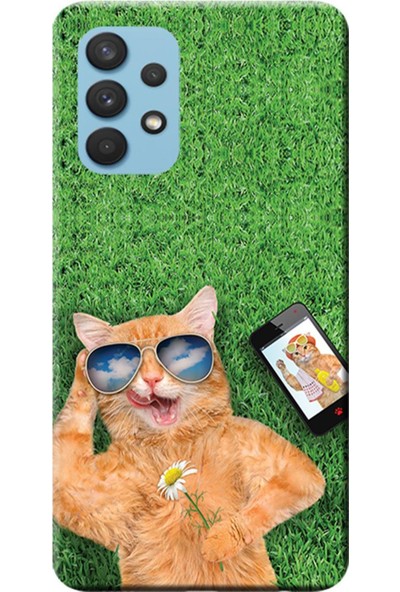 Samsung Galaxy A52 Kılıf SM-A525F Desen Baskılı Silikon Kapak Sevimli Sarı Kedi 460 Samsung Galaxy A52 Kılıf SM-A525F Desen Baskılı Silikon Kapak Sevimli Sarı Kedi 460