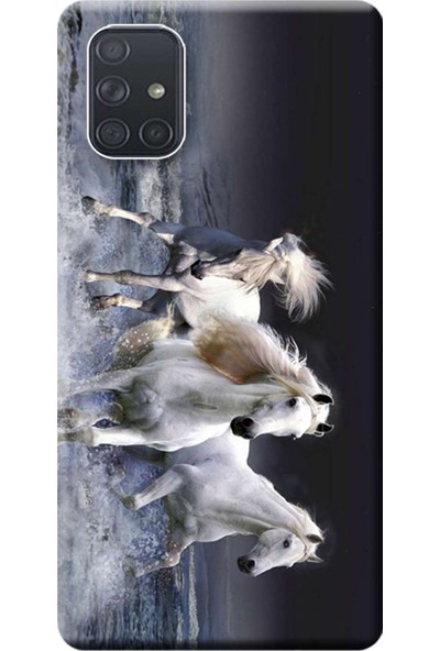 Ceppare Samsung Galaxy A71 Kılıf (SM-A715F) Desen Baskılı Silikon Kapak Beyaz Atlar STK:175 Ceppare Samsung Galaxy A71 Kılıf (SM-A715F) Desen Baskılı Silikon Kapak Beyaz Atlar STK:175