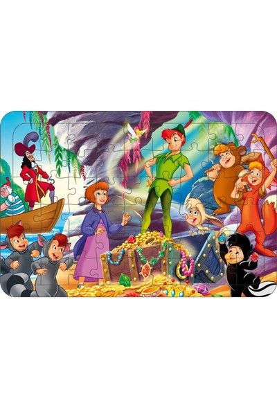 Güven Serigrafi Peter Pan 54 Parça Ahşap Çerçeveli Puzzle Yapboz Güven Serigrafi Peter Pan 54 Parça Ahşap Çerçeveli Puzzle Yapboz