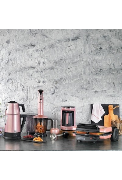 Schafer Kea Rose Gold Elektro Mega Ev Aletleri 4'lü Mutfak Seti Schafer Kea Rose Gold Elektro Mega Ev Aletleri 4'lü Mutfak Seti