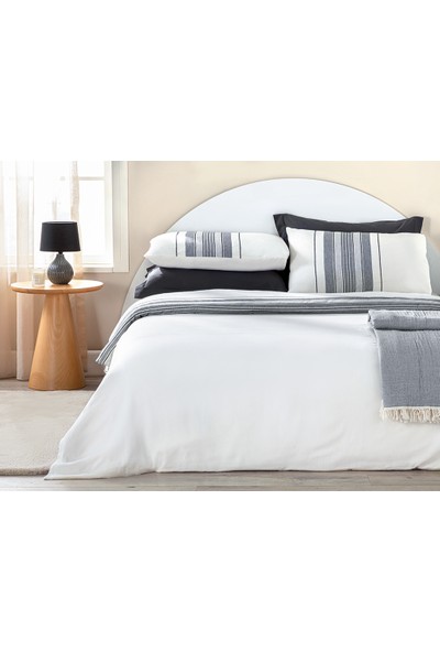 English Home Cosy Lines Şönil Iplikli Ipliği Boyalı Çift Kişilik Nevresim Takımı 200 x 220 cm Gri – Antrasit English Home Cosy Lines Şönil Iplikli Ipliği Boyalı Çift Kişilik Nevresim Takımı 200 x 220 cm Gri – Antrasit