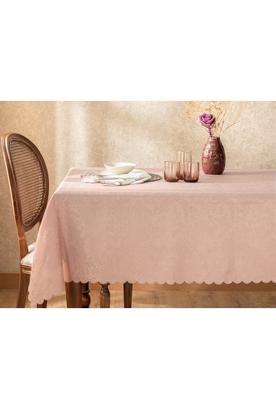 English Home Luke Polyester Masa Örtüsü 150X200 cm Pudra
