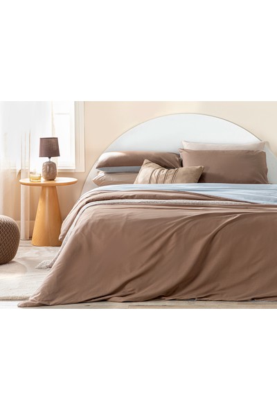 English Home Plain Pamuk Tek Kişilik Nevresim Takımı 160 x 220 cm Kahve – Seledon English Home Plain Pamuk Tek Kişilik Nevresim Takımı 160 x 220 cm Kahve – Seledon