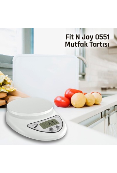 MF Product Fit N Joy 0551 Hassas Terazi Mutfak Tartısı Beyaz MF Product Fit N Joy 0551 Hassas Terazi Mutfak Tartısı Beyaz