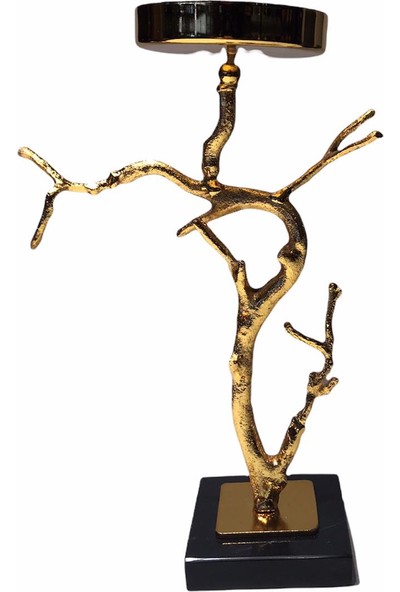 Arpe Dekor Mermer Kaideli Dallı Mumluk Arpe Dekor Mermer Kaideli Dallı Mumluk