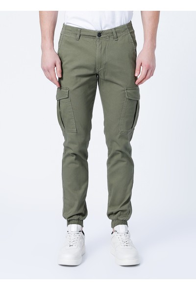 Jack & Jones Düz Yeşil Erkek Kargo Pantolon - 12186890_JJIMARCO Jjjoe Cuffed Akm Jack & Jones Düz Yeşil Erkek Kargo Pantolon - 12186890_JJIMARCO Jjjoe Cuffed Akm