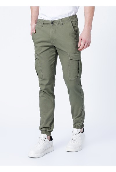 Jack & Jones Düz Yeşil Erkek Kargo Pantolon - 12186890_JJIMARCO Jjjoe Cuffed Akm Jack & Jones Düz Yeşil Erkek Kargo Pantolon - 12186890_JJIMARCO Jjjoe Cuffed Akm