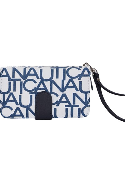 Nautica C3221T Lacivert - Beyaz Kadın Cüzdan