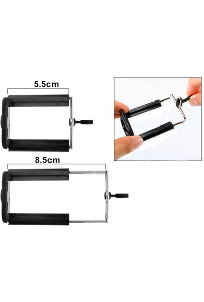 Piyop Telefon Tutucu Aparat Tripod Bağlantısı