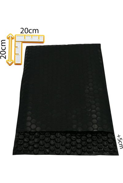 Zarf 15 Adet Siyah Pat Pat Baloncuklu Kargo Ambalajı 20X20+5CM Zarf Zarf 15 Adet Siyah Pat Pat Baloncuklu Kargo Ambalajı 20X20+5CM Zarf