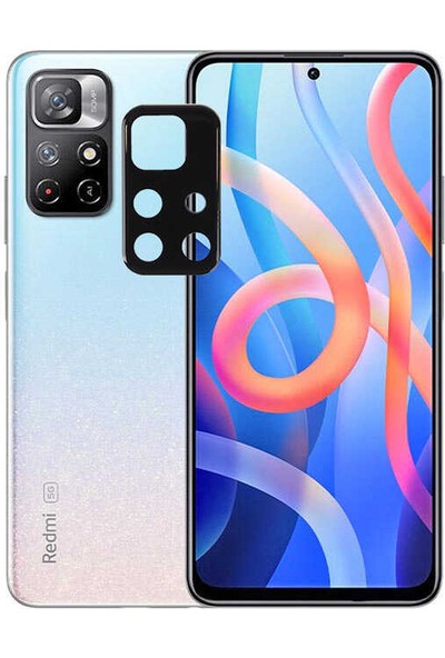 Casestreet Xiaomi Poco M4 Pro 5g Kamera Lens Koruyucu Cam Siyah