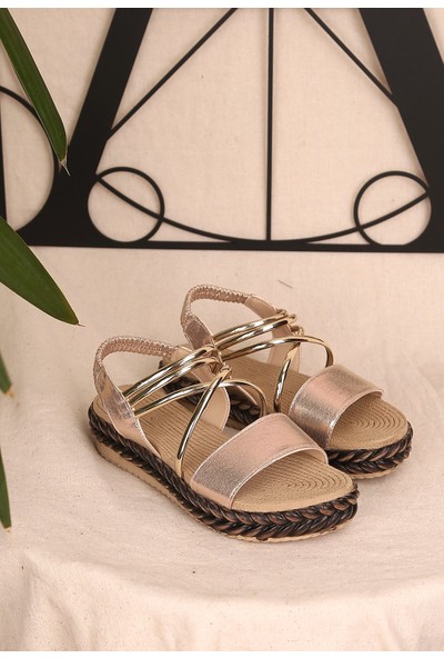 Erbilden Dia Gold Cilt Sandalet