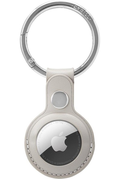 Spigen Ciel by Cyrill Apple AirTag Kılıf Basic Leather Stone - AMP02093