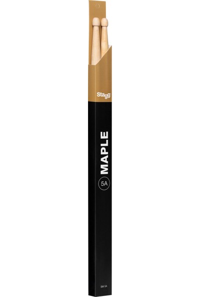 Stagg Pair Of Maple STICKS/5A - Wooden Tip SM5A Baget (1 Çift) Stagg Pair Of Maple STICKS/5A - Wooden Tip SM5A Baget (1 Çift)