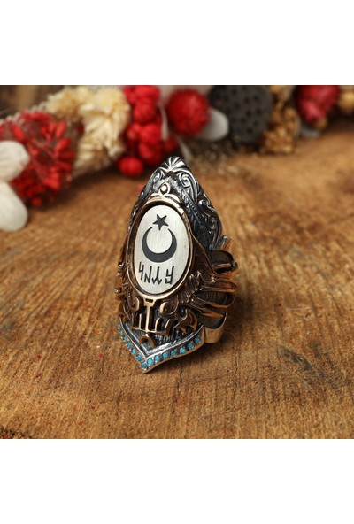 Sima Silver Gümüş Türk Ayyıldız Temalı Zihgir Okçu Erkek Gümüş Y?