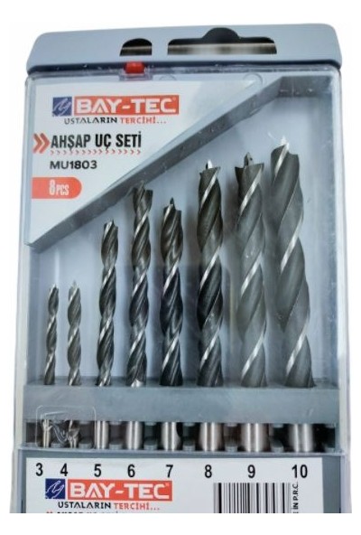 Bay-Tec MU-1803 Ahşap Uç Seti 8 Pcs