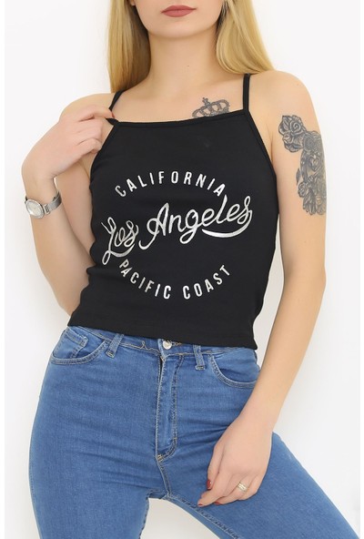 Lukas Ip Askılı Atlet Siyah - 8687.1092.