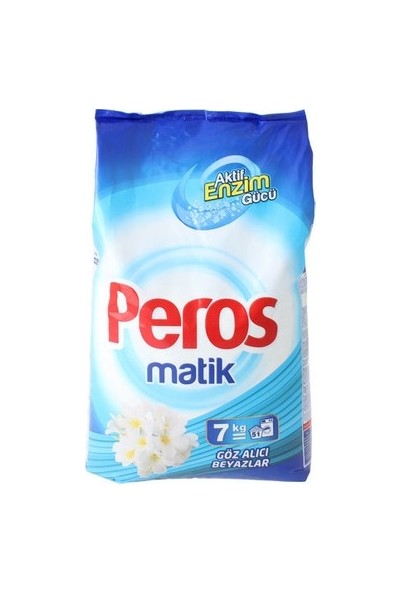 Peros Matik Çamaşır Deterjanı Göz Alıcı Beyaz 7 kg Peros Matik Çamaşır Deterjanı Göz Alıcı Beyaz 7 kg