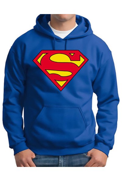 Erkekler Baskılı Kapüşonlu Uzun Kollu Üstler