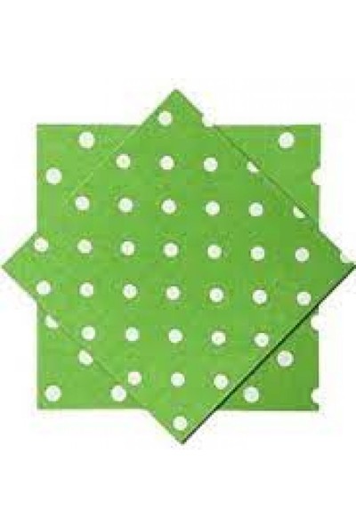 Baloncu Party Dünyası Yeşil Puantiyeli Peçete