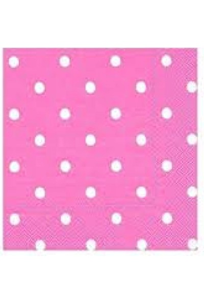 Baloncu Party Dünyası Pembe Puantiyeli Peçete Baloncu Party Dünyası Pembe Puantiyeli Peçete