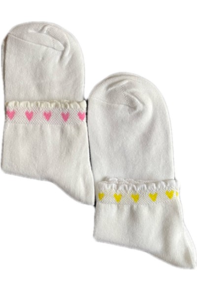 Tiny Touch 2'li Kalp Desenli Bilek Çorap