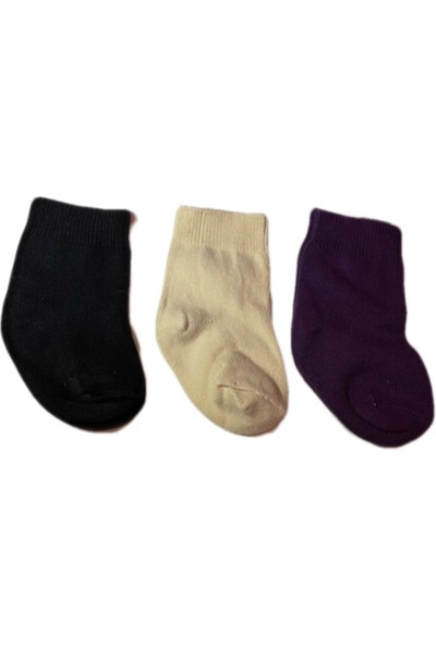 Tiny Touch 0-3 Aylık 3'lü Bebek Çorap