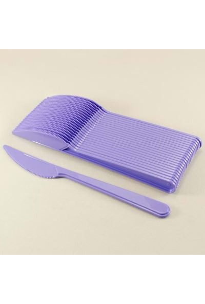 Organizasyon Pazarı Plastik Bıçak Mor Renkli 25'li