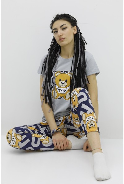 Canım Butik Ayıcık Toy Baskılı Pijama Takımı