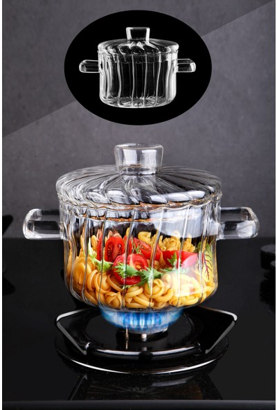 Queens kitchen direkt ateşe koyulabilen lüx cam tencere Queens kitchen direkt ateşe koyulabilen lüx cam tencere
