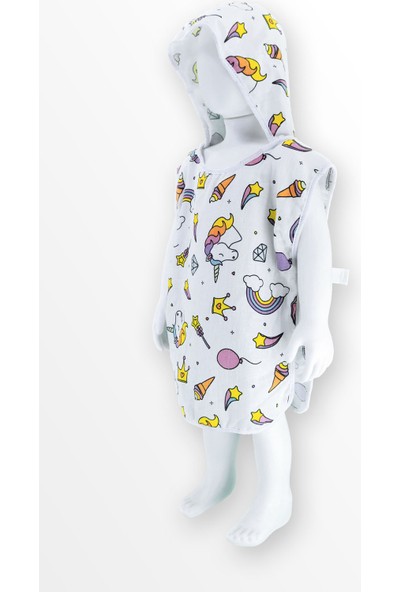 Ponçikya Pamuk Müslin Panço - Unicorn Ponçikya Pamuk Müslin Panço - Unicorn