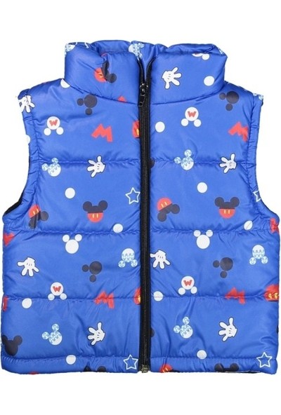 Boni Dik Yakalı Şişme Bebek Yelek Mavi