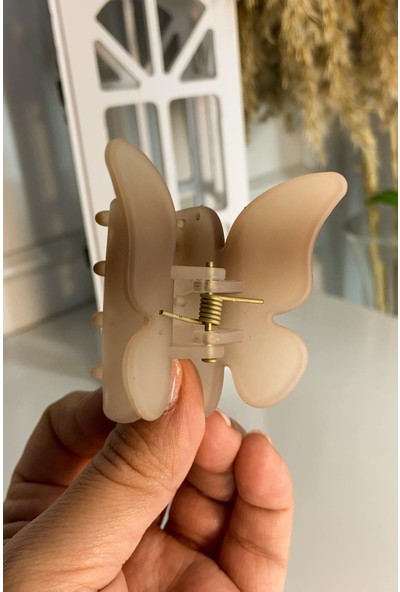 Şubu Tasarım Kelebek Mandal Toka Vizon SBT613 Şubu Tasarım Kelebek Mandal Toka Vizon SBT613