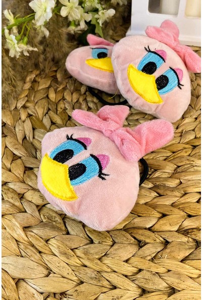 Şubu Tasarım Tekli Büyük Donald Duck Lastik Toka Pembe SBT140 Şubu Tasarım Tekli Büyük Donald Duck Lastik Toka Pembe SBT140