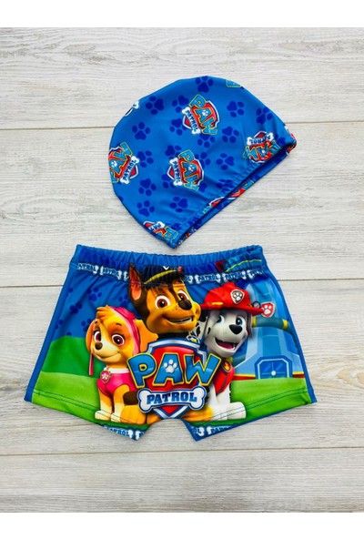 Rapapa Erkek Çocuk Paw Patrol Boneli Mayo Mavi 0405-A Rapapa Erkek Çocuk Paw Patrol Boneli Mayo Mavi 0405-A