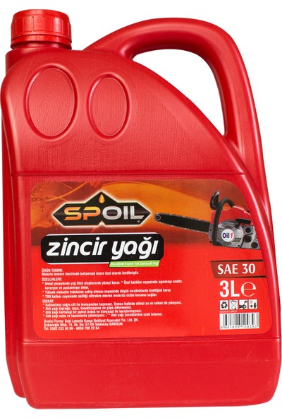 Oil1 Zincir Yağı 3 Lt 2022 Oil1 Zincir Yağı 3 Lt 2022