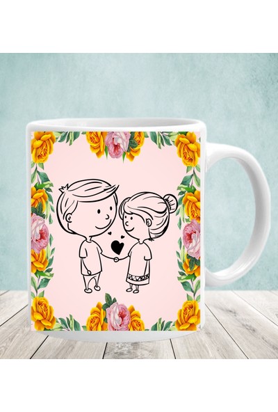 5BİN Sevgiliye Özel Baskılı Kupa