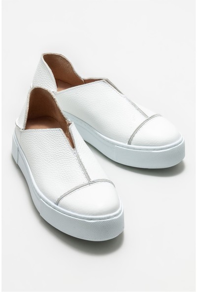 Elle Shoes Beyaz Deri Kadın Spor Ayakkabı Elle Shoes Beyaz Deri Kadın Spor Ayakkabı
