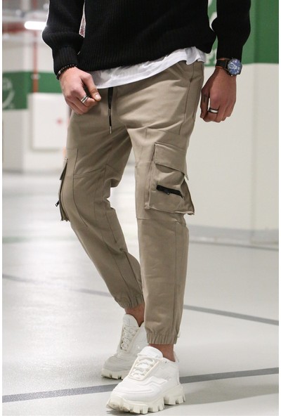 Madmext Erkek Bej Kargo Cep Pantolon 5440 Madmext Erkek Bej Kargo Cep Pantolon 5440