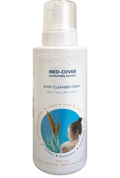 Med Cover Durulama Gerektirmeyen Vücut Temizleme Köpüğü 500ML Med Cover Durulama Gerektirmeyen Vücut Temizleme Köpüğü 500ML