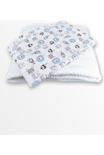 Ponçikya Pamuk Müslin Bebek Yorganı - Aslan