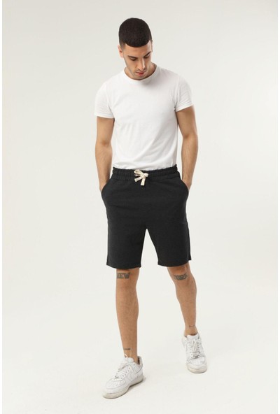 Flybridge 3 Cep Erkek Penye Sort - Antrasit