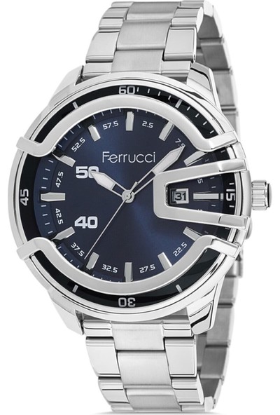 Ferrucci Takvim Aktif Çelik Kasa Kordon Erkek Kol Saati